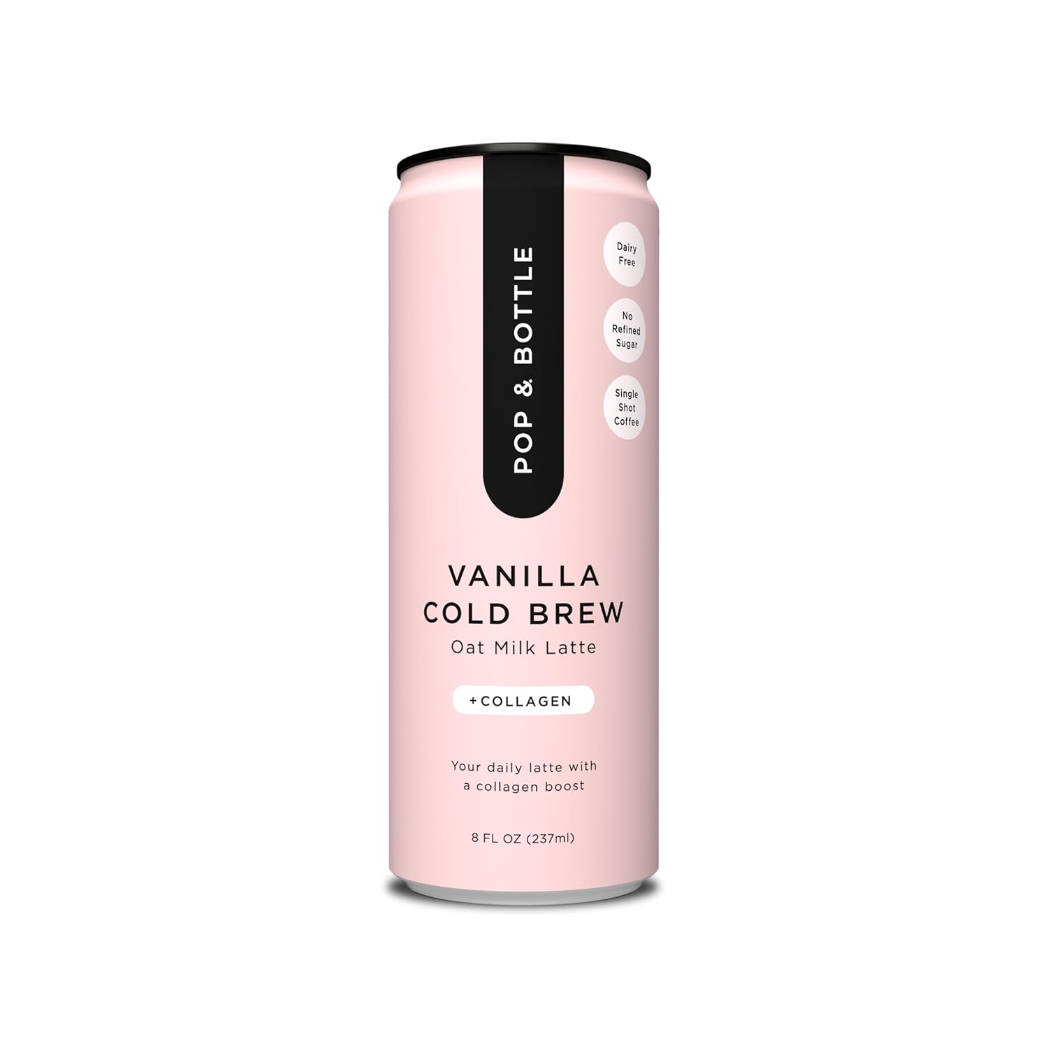 Amazon.com: POP AND BOTTLE Vanilla Oat Milk Latte with Collagen, 8 FZ ...