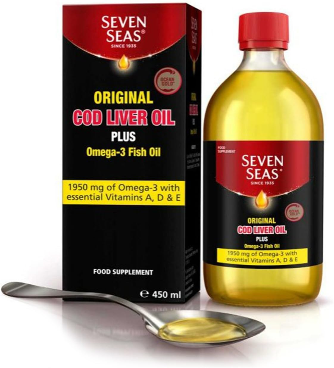 Seven Seas Cod Liver Oil 450 ml : Amazon.co.uk: Health & Personal Care
