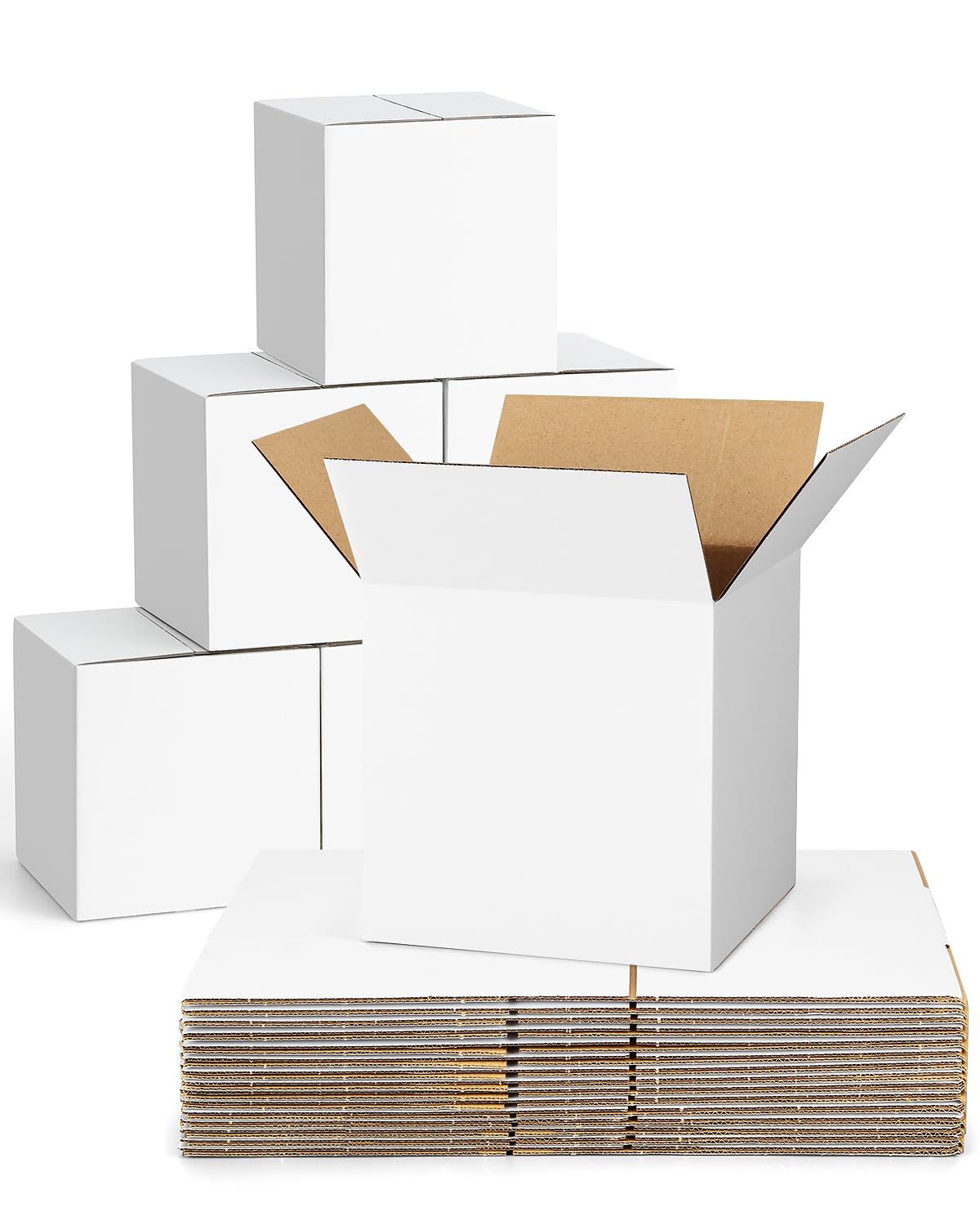 40-Pack-Small-Shipping-Boxes-6x6x6, Corrugated-Cardboard-Boxes-for ...