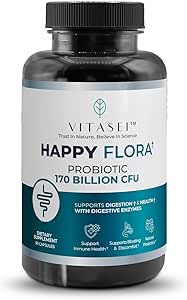 Amazon.com: VITASEI Happy Flora, Suplemento probiótico 170 mil millones ...