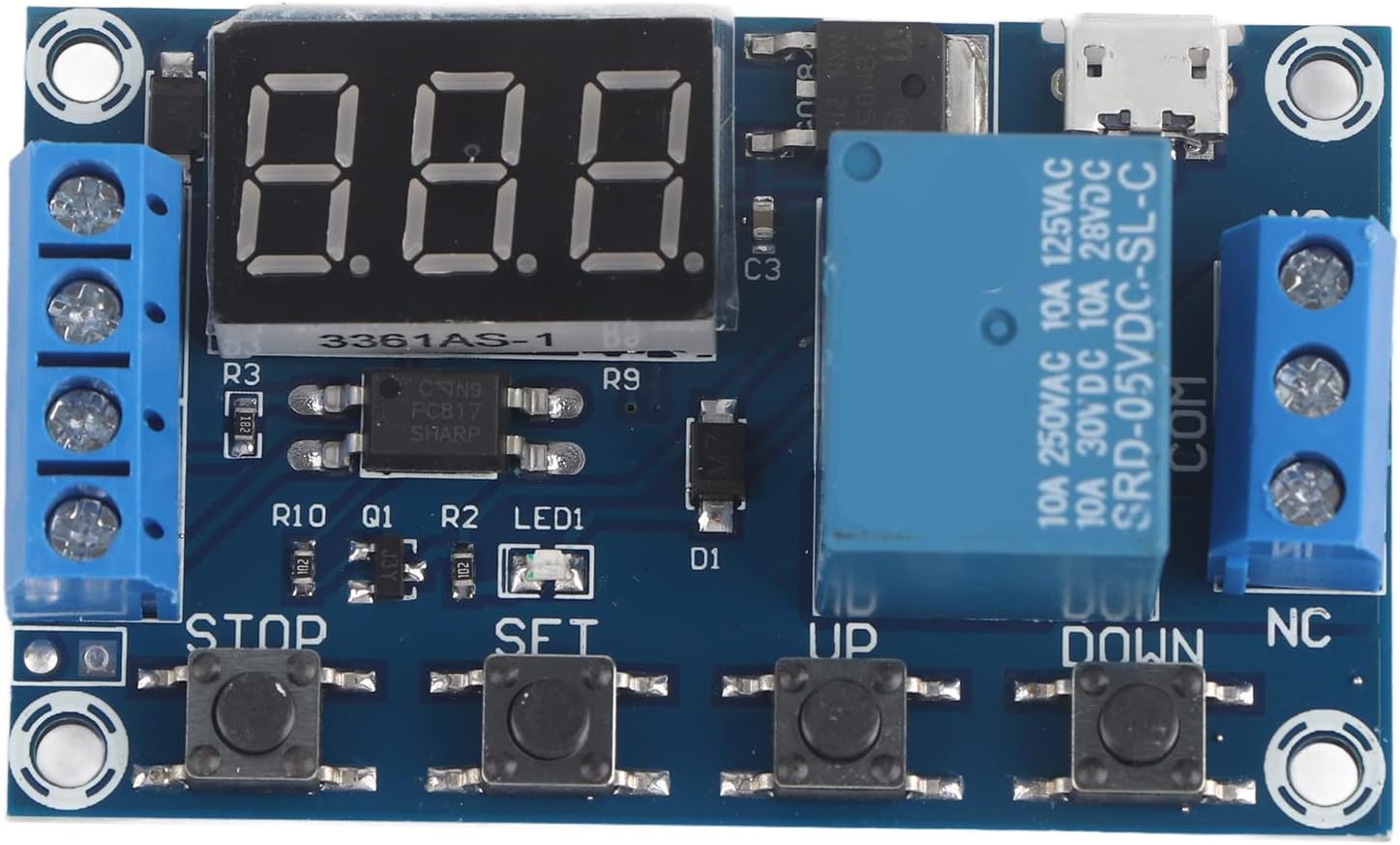 Timer-Modul, DC 6 V ~ 30 V Zeitschaltuhr-Modul Auslöseschalter ...