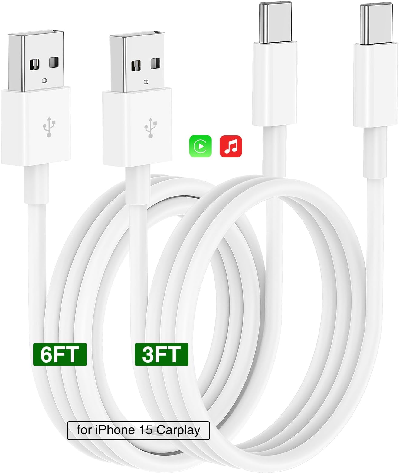 Amazon.com: Car Carplay Cable for iPhone 16 15 Pro/Pro Max/Plus Cable ...