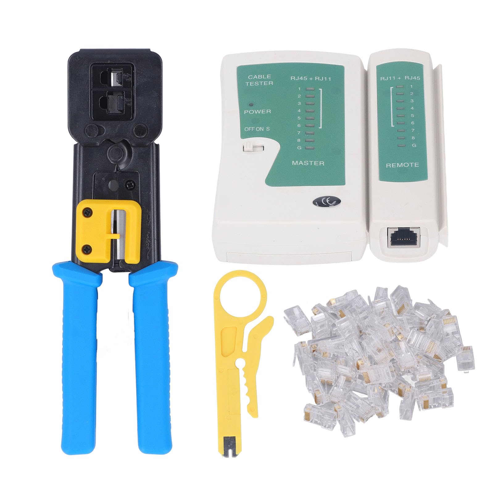 RJ45 Connectors Jonard Tools 100-Pack RJ45 Pass-Through Connectors For ...