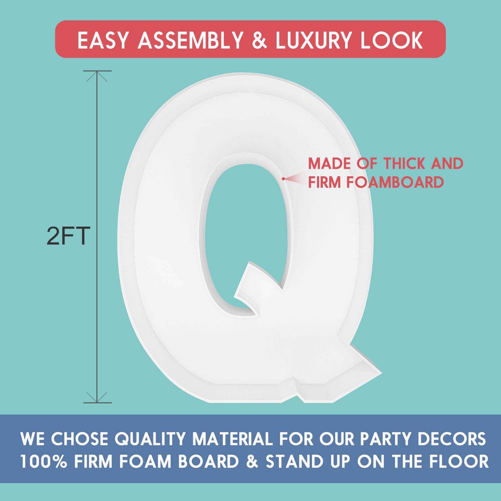 Snapklik.com : 2FT Letter Q Mosaic Balloon Frame Letter DIY Fillable ...