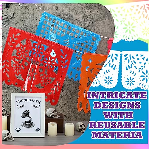 Kinlop 20 Pcs Mexican Party Banners Papel Picado Banner - Want It All