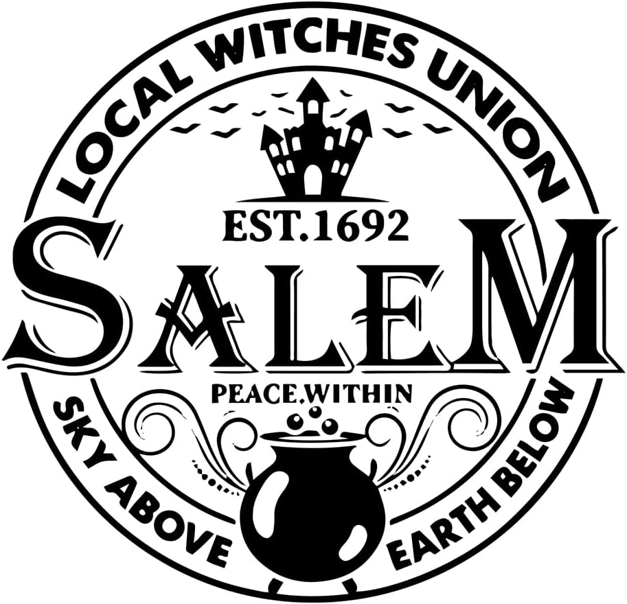 Amazon.com - AzQuest Salem Local Witches Union Sticker Car Decal ...