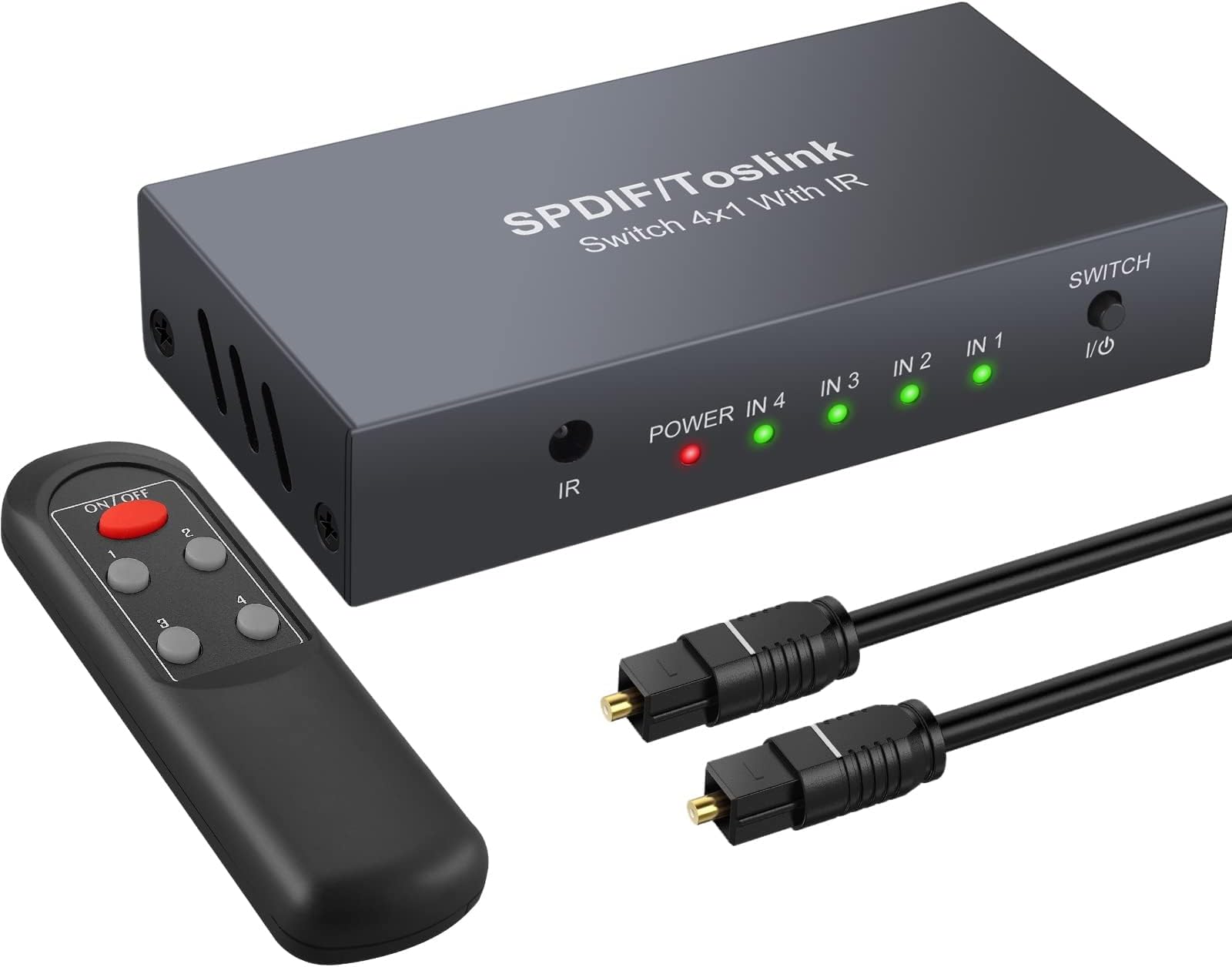 Amazon.com: Nyrius SW100 Digital Audio Optical Toslink 3 Input Selector ...