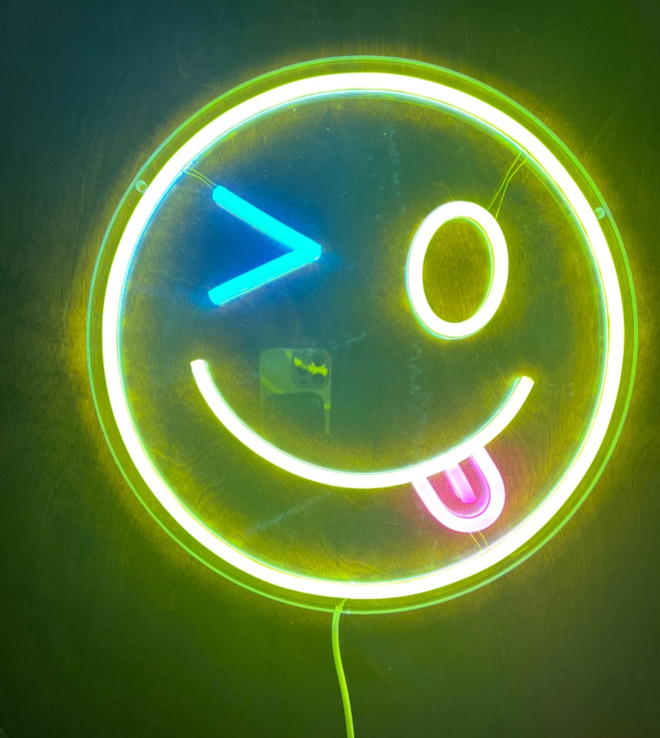 $6/mo - Finance Smiley Face Neon Sign, Smiley Neon Sign for Wall Decor ...