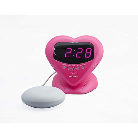 Amazon.com: Sonic Alert Sonic Bomb Extra Loud Heart Alarm Clock with ...