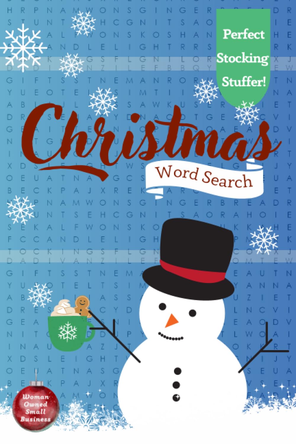 Christmas Word Search | Word Find Puzzle Stocking Stuffer BLUE ...