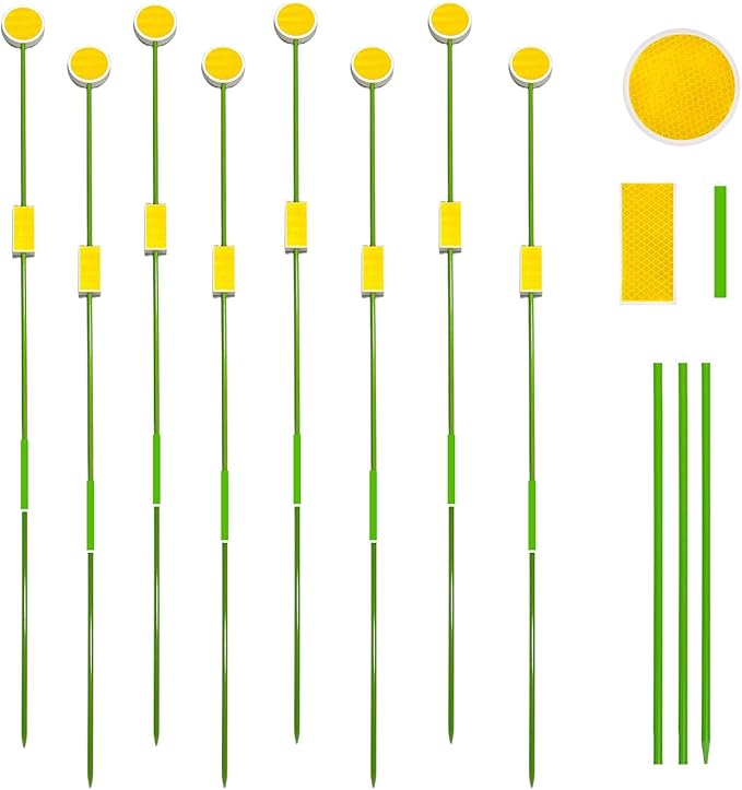 Amazon.com : Eudievy Driveway Markers Reflectors, Reflective Driveway ...