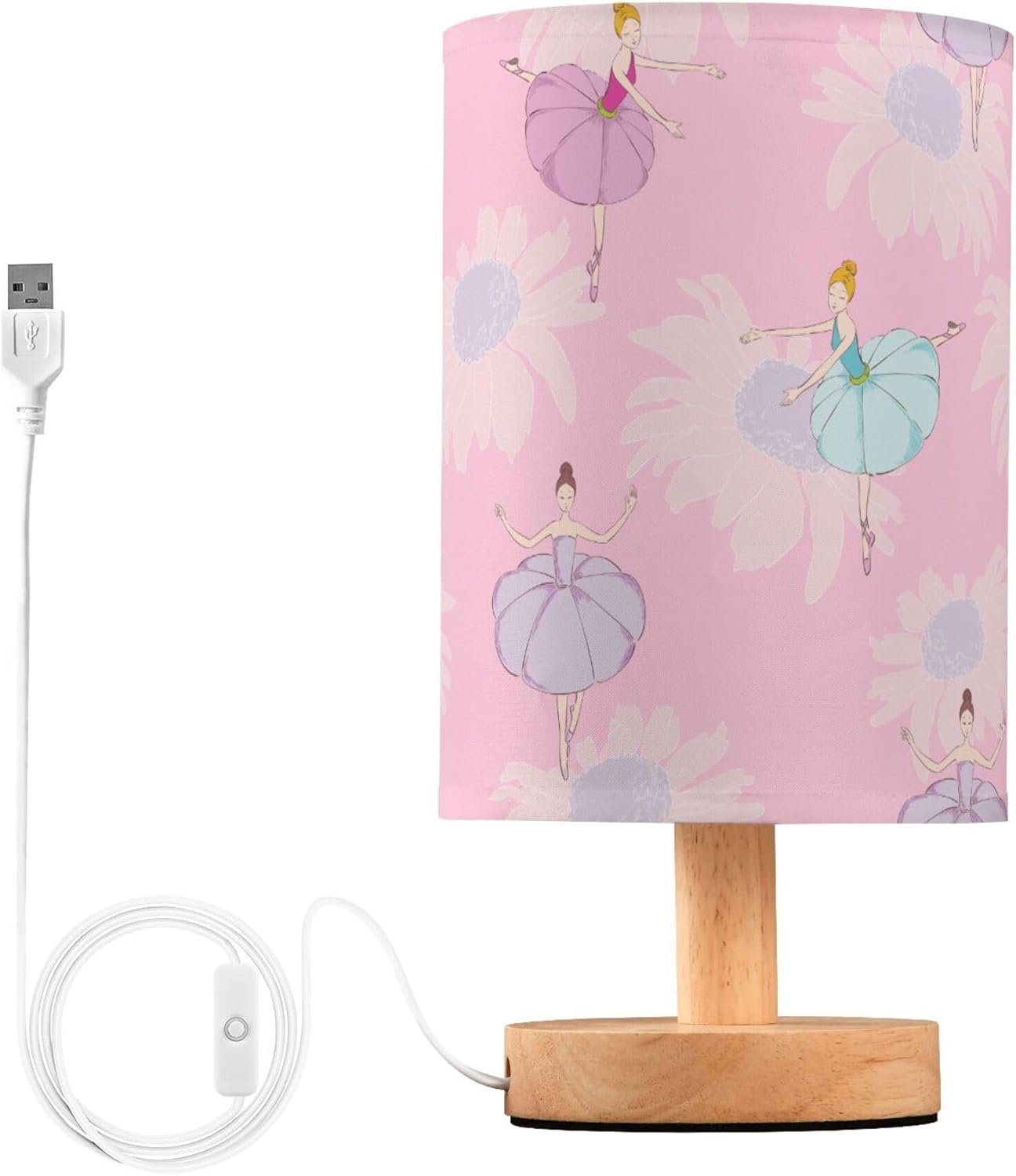 YYZZH Table Lamp Ballerina Girl Dancer Dancing Ballet White Daisy ...
