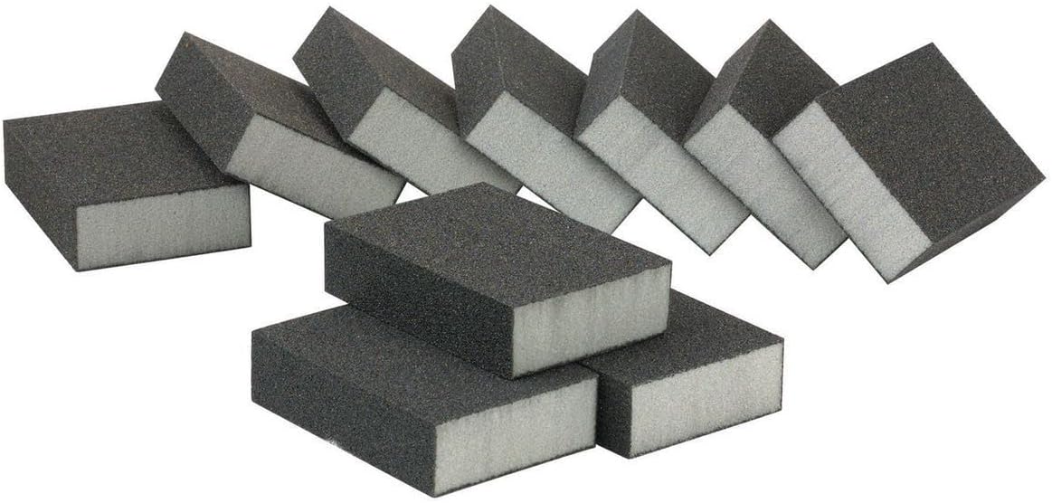 Amazon.com: Aluminum Oxide Sanding Sponges - Fine Grade, 10 Pack ...