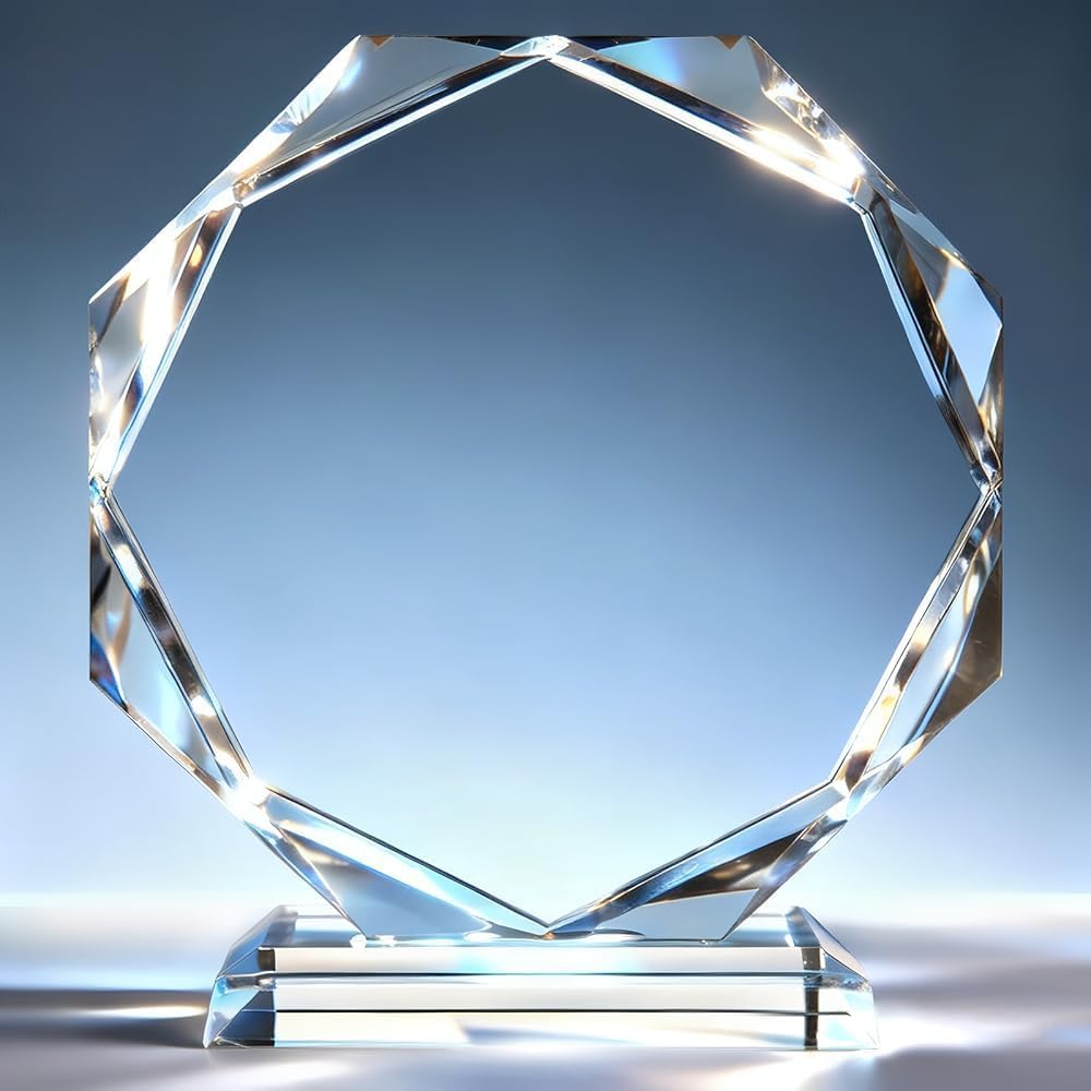 Amazon.com : Personalized Crystal Trophy Award - Plaques Personalized ...