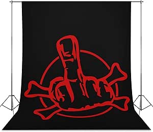 Amazon.com: Middle Finger Photo Backdrop Background Cloth Curtain for ...