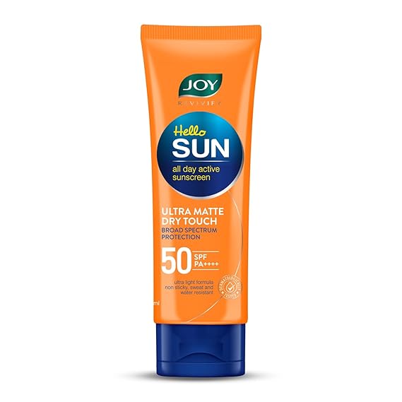 Joy Ultra Matte SPF 50 Sunscreen (100ml) | Ultra Light, Water Resistant ...