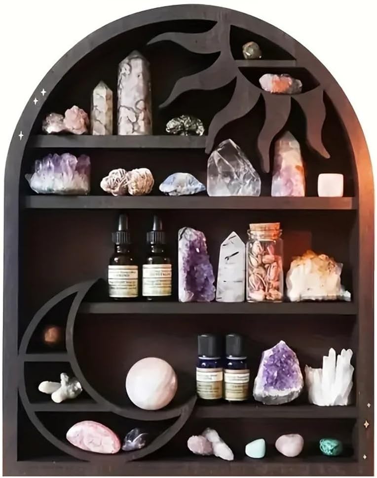 Inkoby Wood Storage Shelf - Stylish and Practical Wall Shelf, Crescent ...