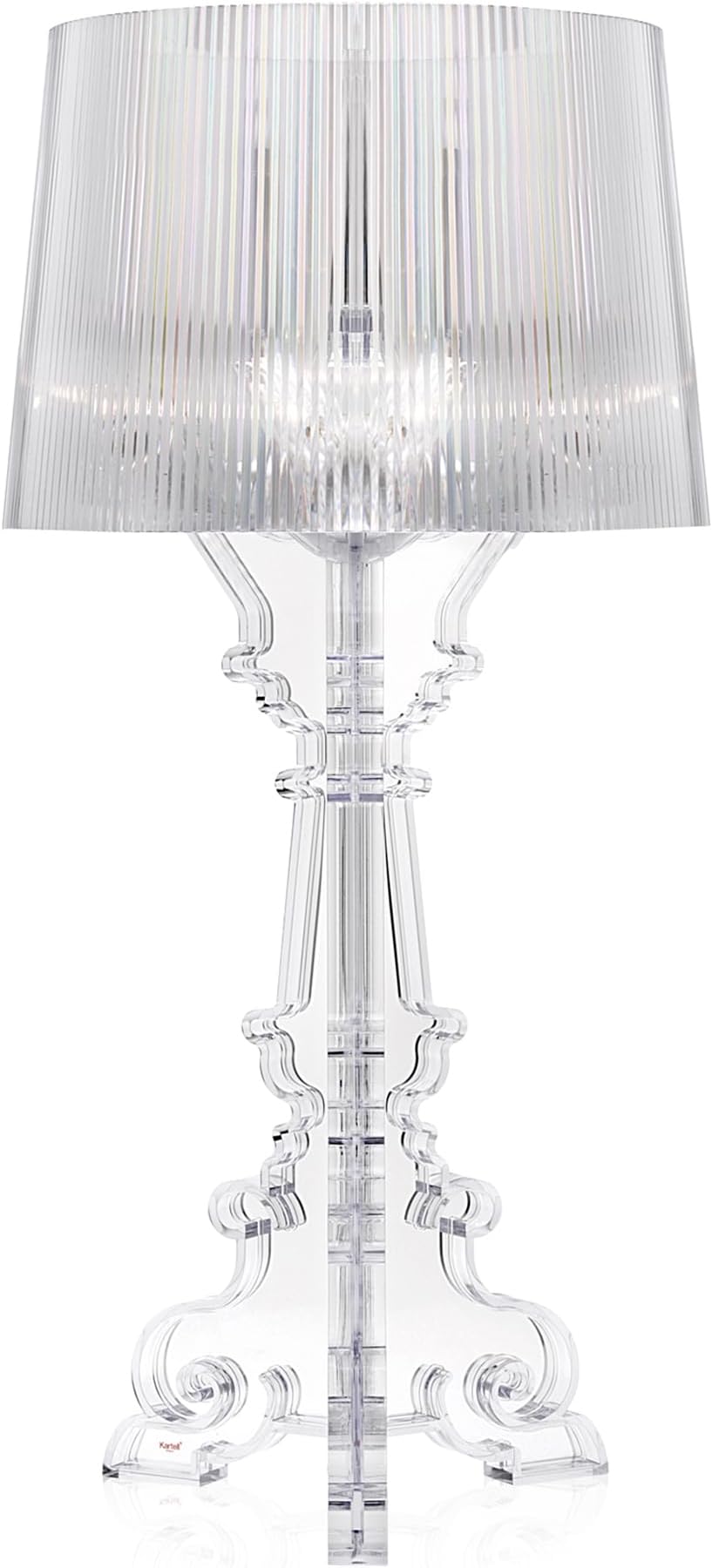 Kartell Bourgie Lampada da Tavolo, Dimmerabile E14, 40 W, Cristallo : Amazon.it: Illuminazione