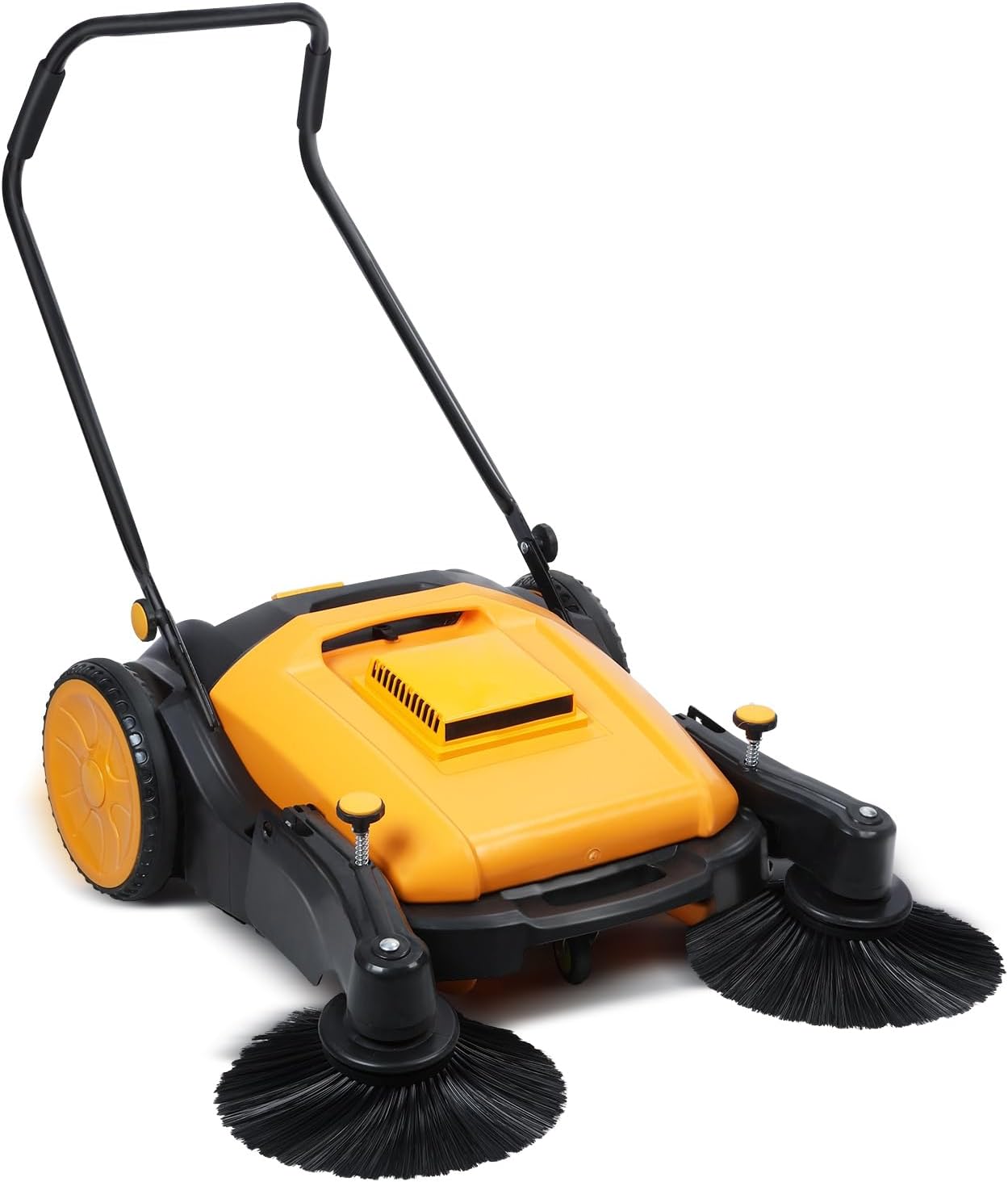 Amazon.com - JENPECH Floor Sweeper with 12 Gal Waste Container, Push ...