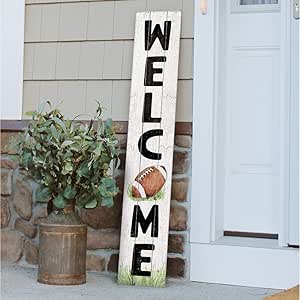 Amazon.com : My Word! Welcome Football Welcome Sign and porch leaner ...