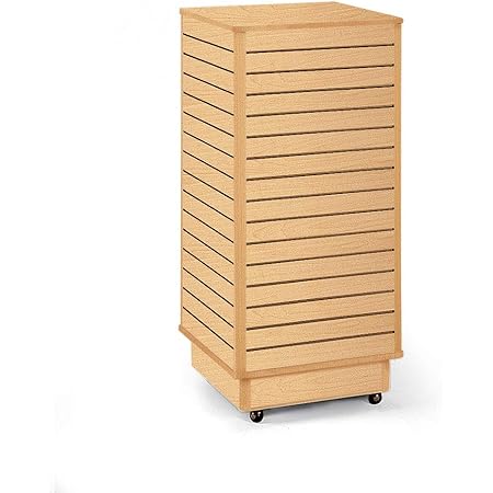 Amazon.com: SSWBasics Slatwall Tower - Rotating - Maple Color Finish ...