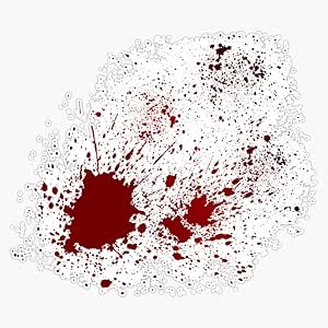 Amazon.com - Blood-Splatter Bumper Sticker Vinyl Decal 5"