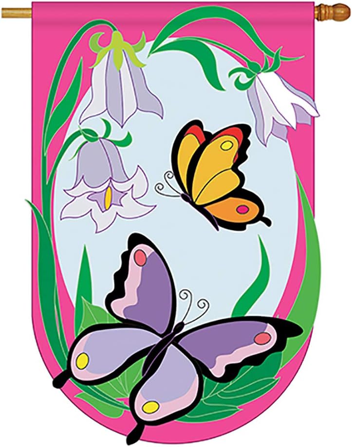 Amazon.com : Premier 52989 House Applique Flag, Spring Pansies, 28 by ...