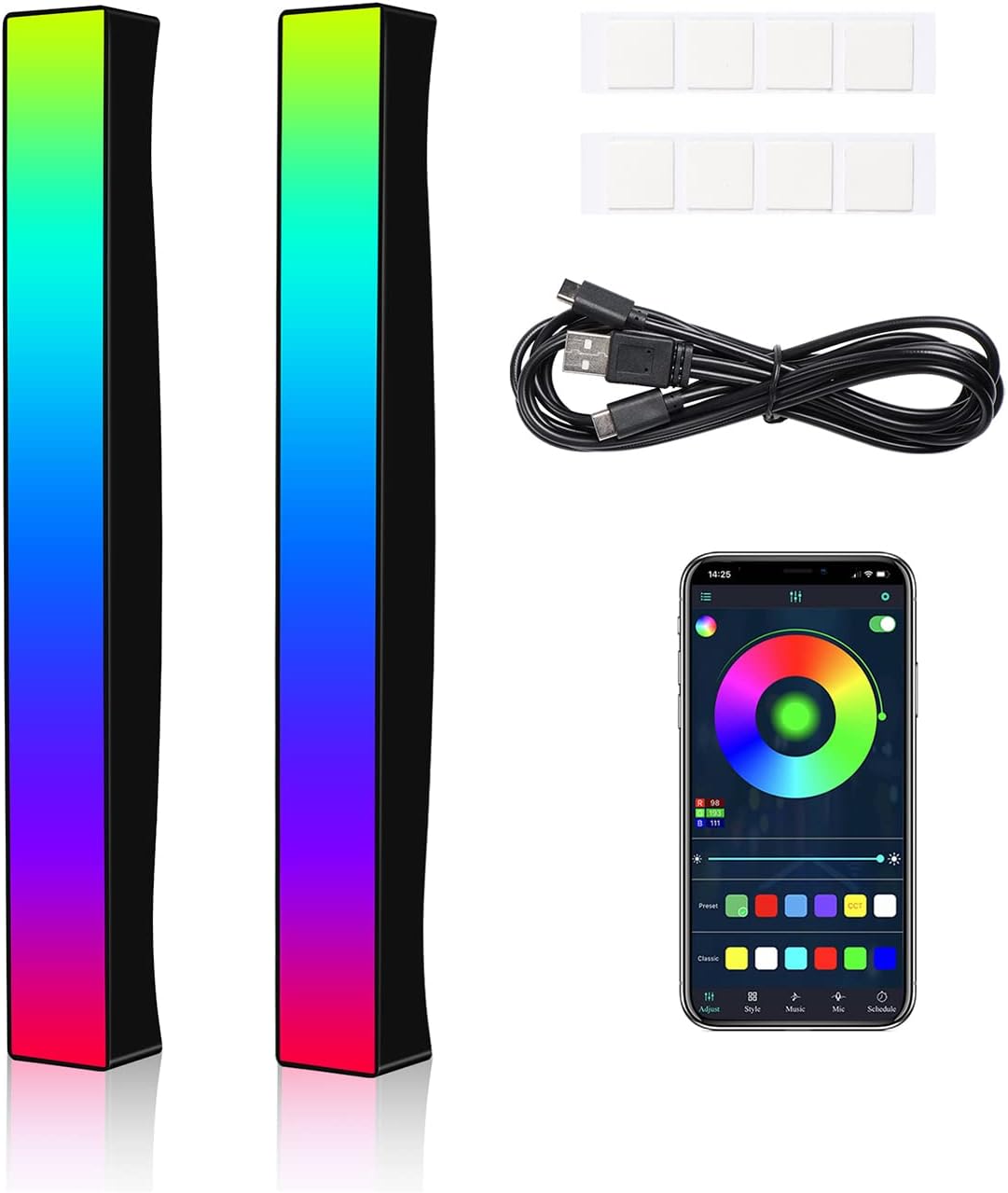 Amazon.com: DS Smart LED Light Bars, Gaming Lights, Ambient Light, RGB ...