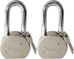 Centurion Round Body Solid Steel Padlock – 65mm Wide Body (70mm Shackle ...