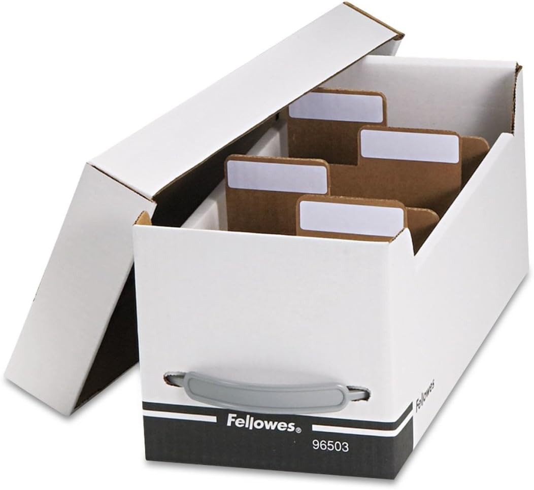 Amazon.com : Fellowes Corrugated Media File, Holds 35 Standard Cases ...