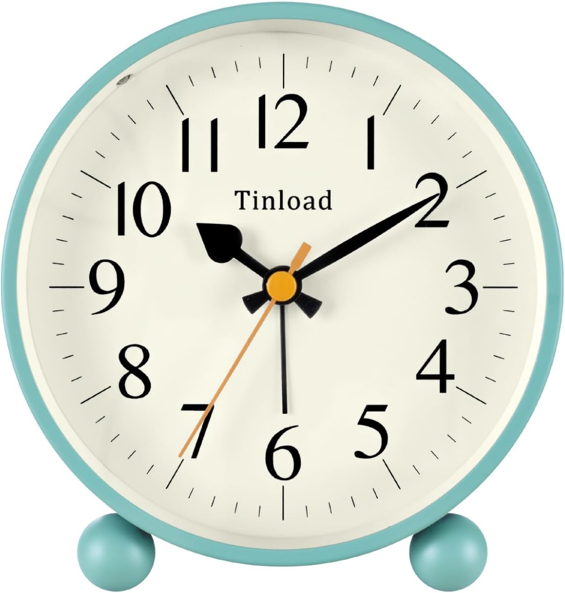 Amazon.com: Tinload 4.5" Vintage Retro Analog Alarm Clock, Super Silent ...