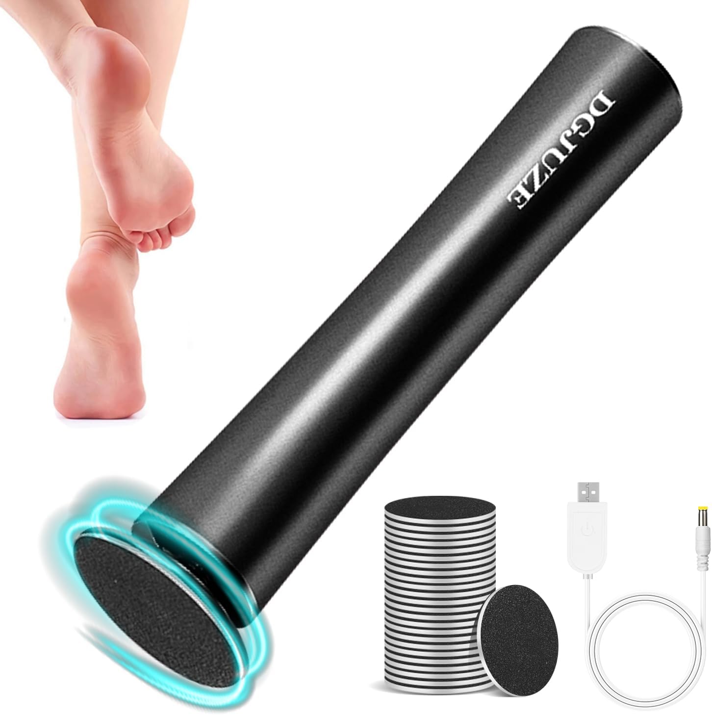 Amazon.com: DGJUZE Rechargeable Metal Electric Foot File Callus Remover ...