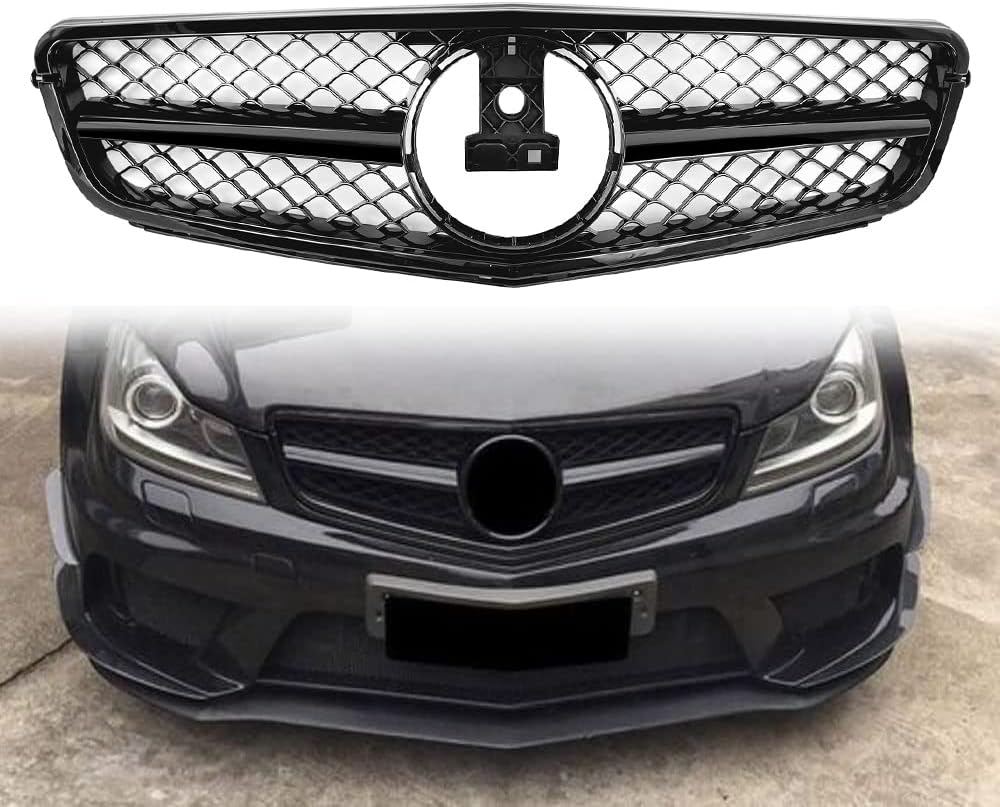 Amazon.com: SNA W204 Grill, Front Grille for 2008-2014 C-class C300 ...