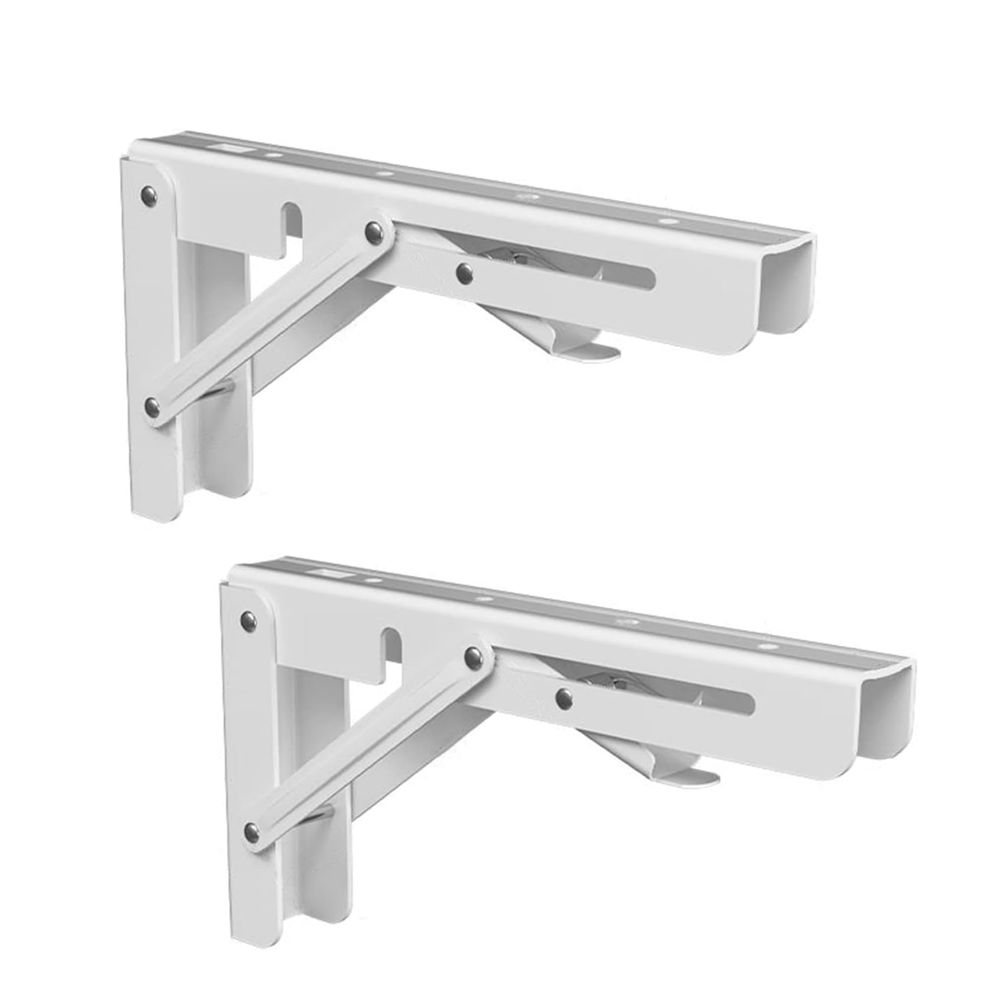 Highdecora Folding Shelf Brackets, 2 Pcs Heavy Duty Foldable Shelf ...
