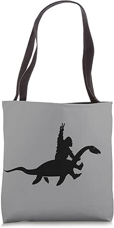 Amazon.com: Bigfoot Sasquatch Riding Loch-Ness Monster Funny Nessie T-Sh Tote Bag : Clothing ...