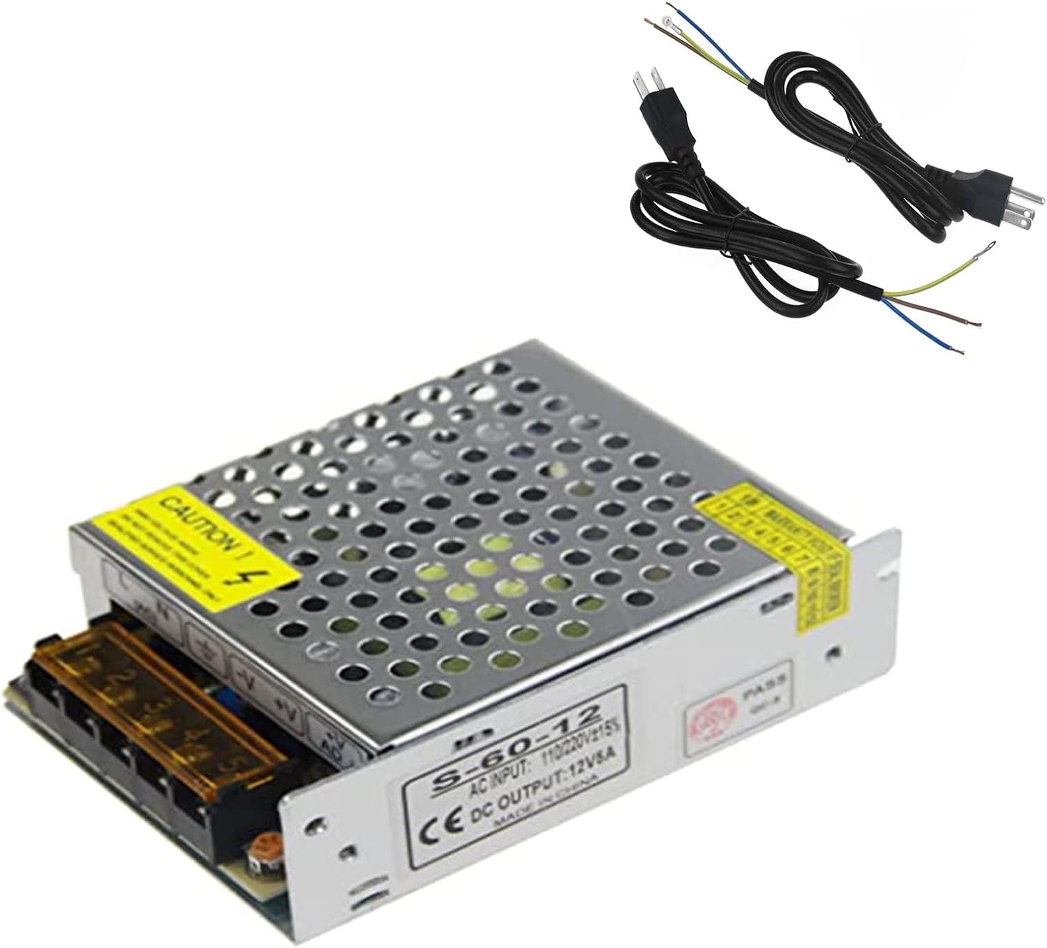 Amazon.com: ALITOVE 12V 5A 60W Power Supply Adapter Universal Regulated ... Amazon.com: ALITOVE 12V 5A 60W Power Supply Adapter Universal Regulated ...