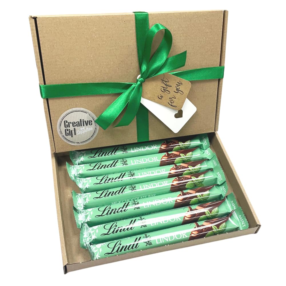 Buy Lindt Mint Milk Chocolate Gift Box Chocolate Bars Gift Box Hamper ...
