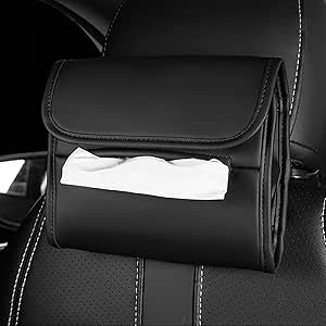 Amazon.com: Car Tissue Holder,car Accessories,PU Leather Backseat Car Holder,Napkin Tissue ...