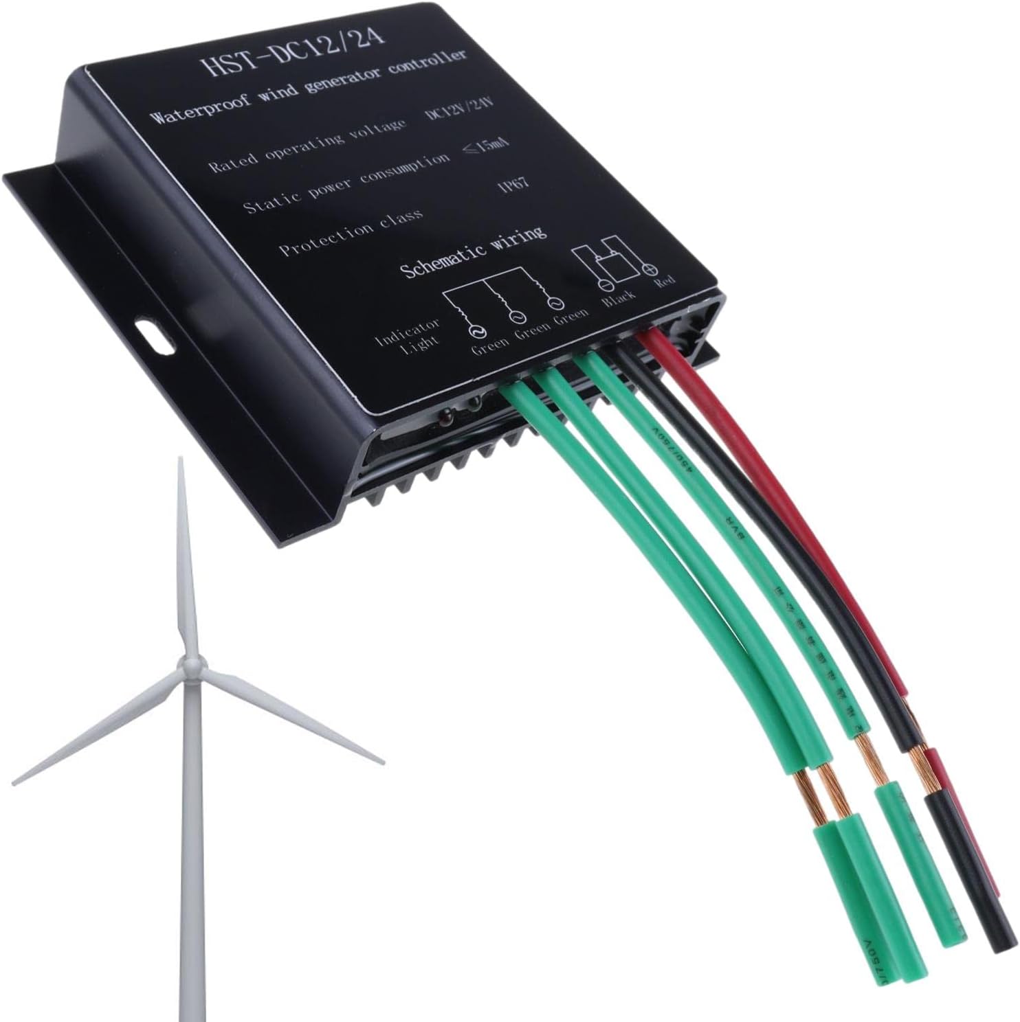 12/24V 2000W Waterproof Wind Turbine Controller Waterproof Battery ...
