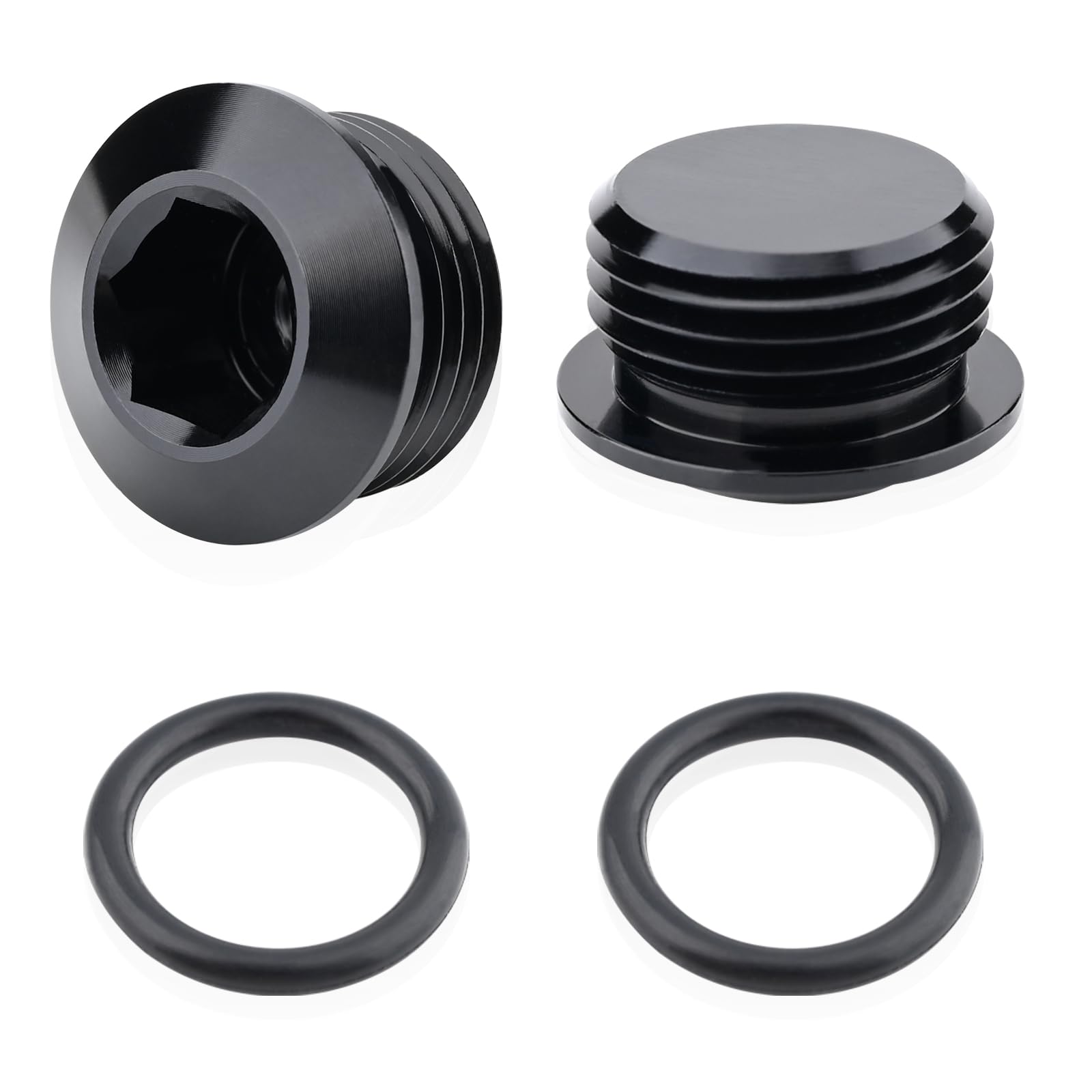 Amazon.com: STPCTOU 8AN Port Plug O Ring AN8 Hexagon Socket Head Plug 3 ...