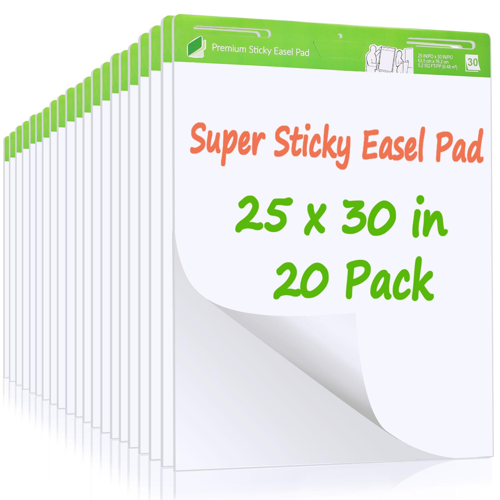 Repositionable Sticky Chart Paper ReliThick Sticky Easel Pads – 2 Pads ...