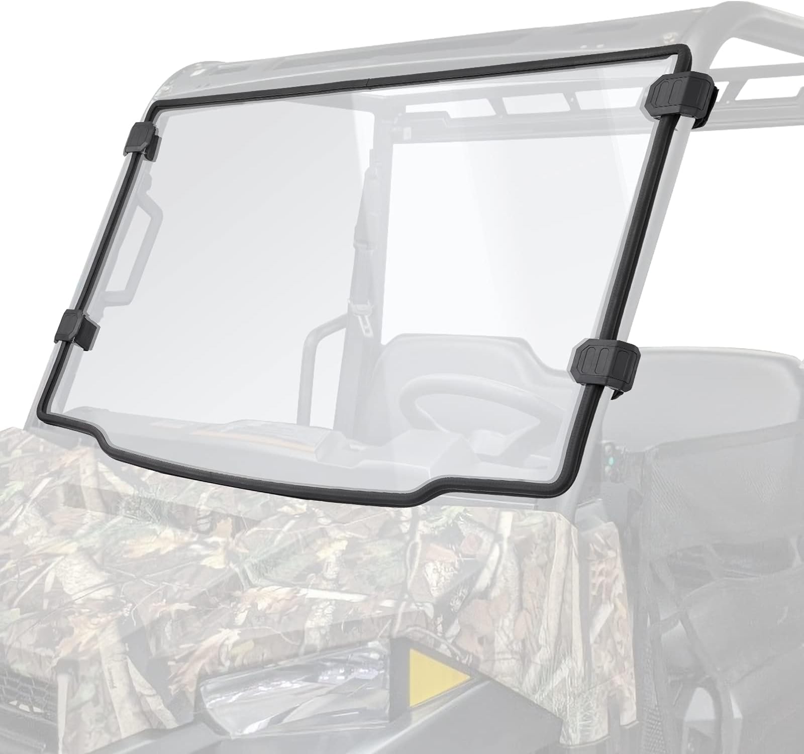 Amazon.com: Full Vented UTV 2-Sided Hard Coated Poly Windshield for ...