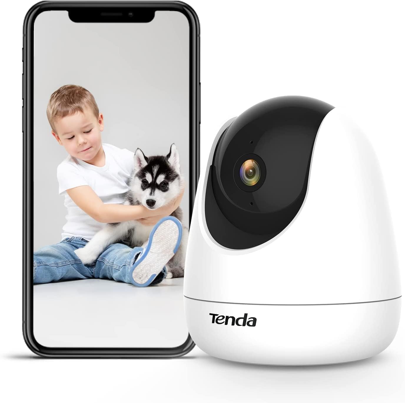 Tenda Indoor WiFi Camera,1080P Pet Dog Camera,360° Home Security Camera ...