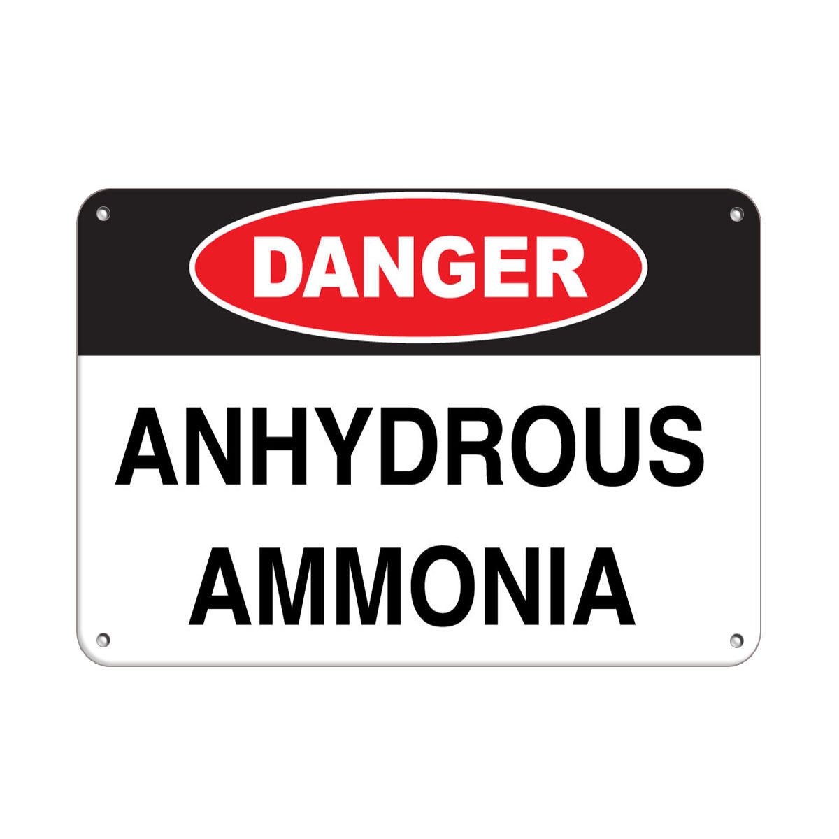 Danger Anhydrous Ammonia Hazard Sign Chemical Hazard Signs Label Vinyl ...