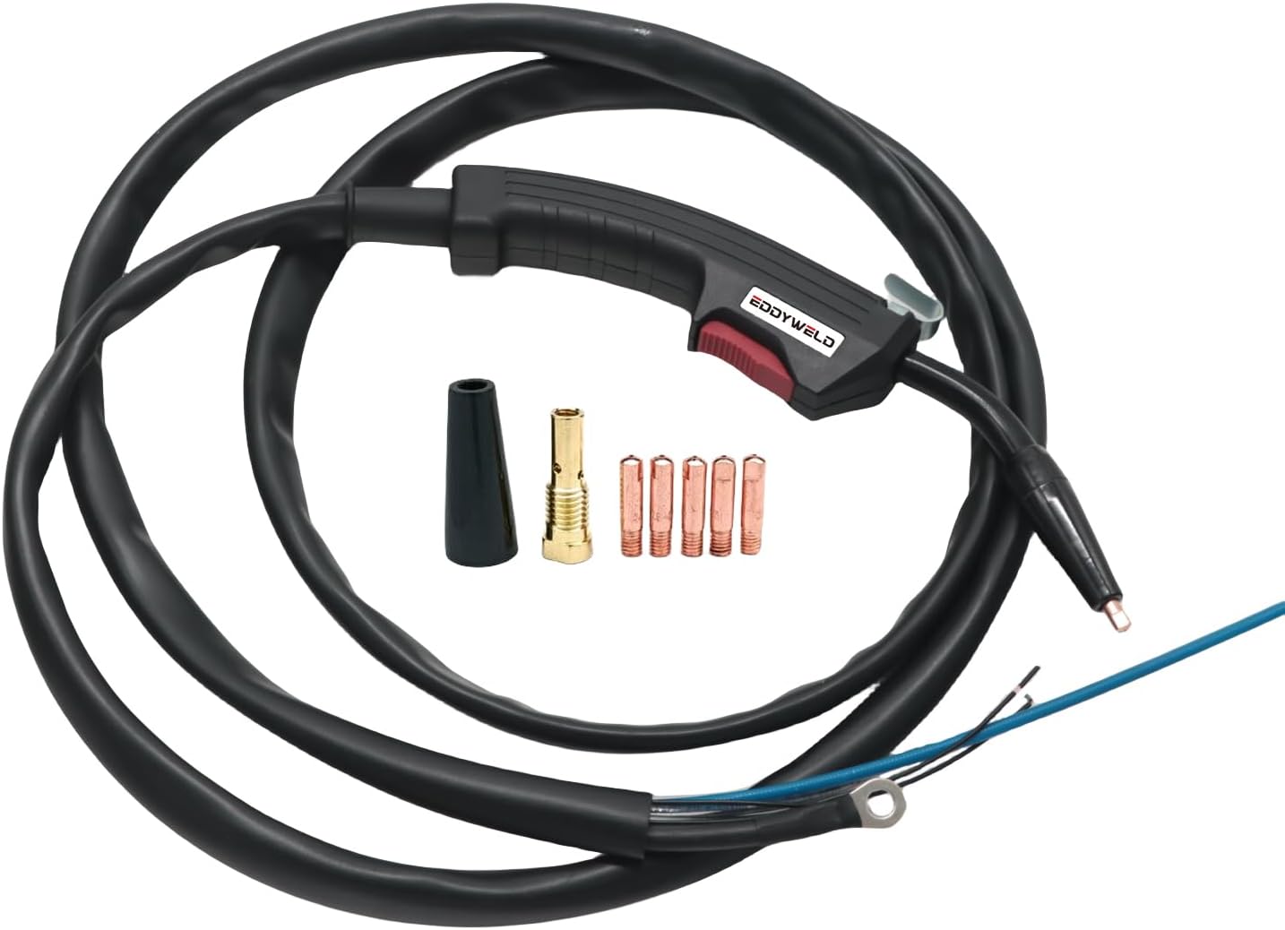 eddyweld 8Ft Mig Gun Compatible with Lincoln Century FC 90 Flux-Cored ...