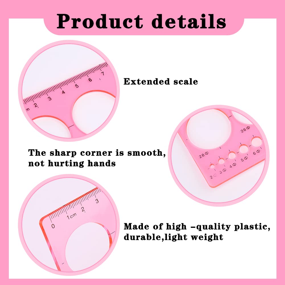 Snapklik.com : 2 Pcs Circle Templates Geometric Drawing Template ...