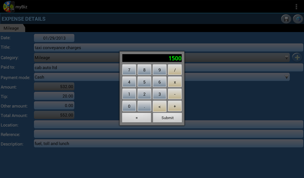 myBiz TE Mobile Business Manager - App on Amazon Appstore