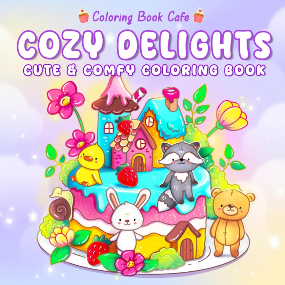 Amazon.com: Cozy Delights: Cute Coloring Book for Adults and Teens ...