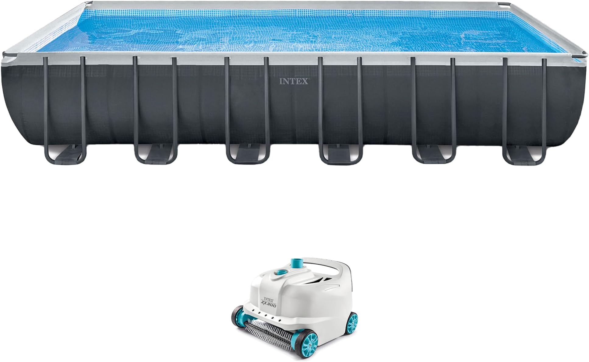 Amazon.com: Intex Ultra XTR Frame 24' x 12' x 52" Above Ground Swimming ...