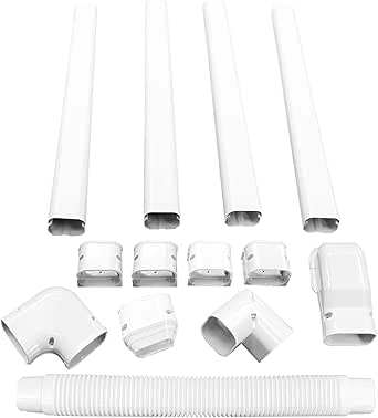 Amazon.com: MAXWELL PVC Decorative Refrigerant Line Cover Kit for ...